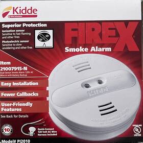KIDDE P12010 Firex Hardwired Detector Dual Ionization